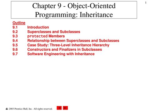 Ppt Chapter 9 Object Oriented Programming Inheritance Powerpoint