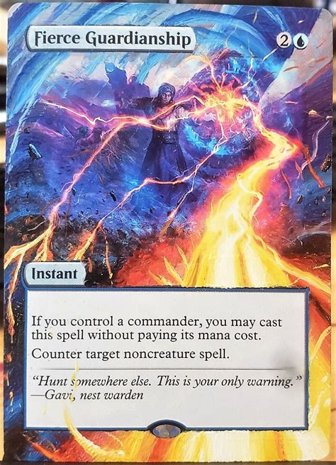 Fierce Guardianship Full Art Altered Mtg Etsy