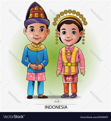Pakaian Adat Aceh Vector Pakaian Nusantara My Xxx Hot Girl