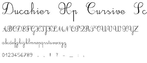 Ducahier Xp Cursive Scolaire Font Script School