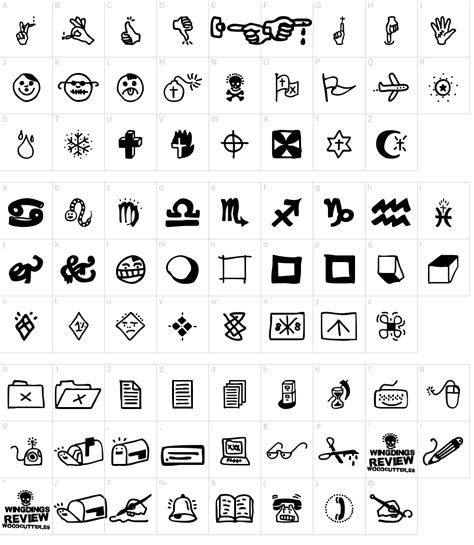 Wingding Review Font Download