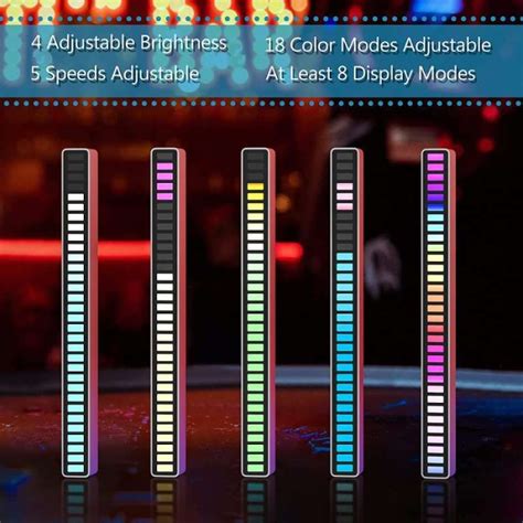 Promo Lampu Led Sensor Suara Vu Meter Levels Light Audio Spectrum