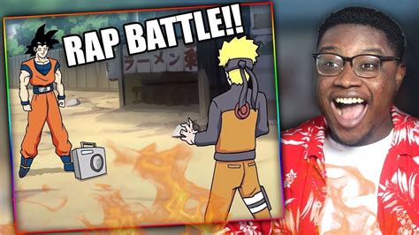 Goku Battles Naruto Goku Vs Naruto Rap Battle Reaction Youtube
