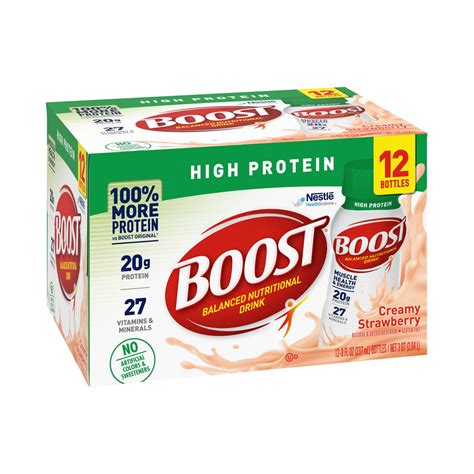 Boost® High Protein Oral Supplement Creamy Strawberry Flavor Liquid 8