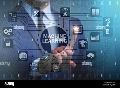 Machine Learning Computing Concept Of Modern IT Technology Stock Photo