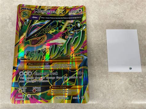 Pokemon Mega Rayquaza Ex Jumbo Card Values Mavin