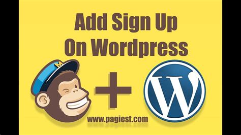 How To Embed Mailchimp Sign Up Form On Wordpress YouTube