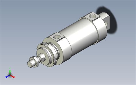 圆形气缸SNU 63 100 PPS A 0 STEP 模型图纸下载 懒石网