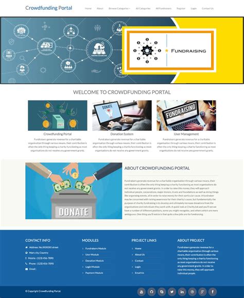 python django mysql project crowd funding portal