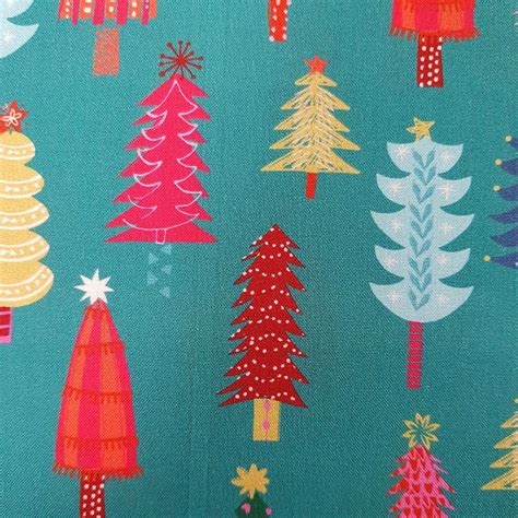 Fabric Candy Cane Christmas Trees Paper And String