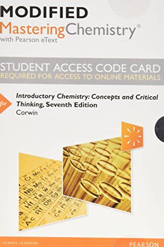 9780321905550 Modified Mastering Chemistry With Pearson EText