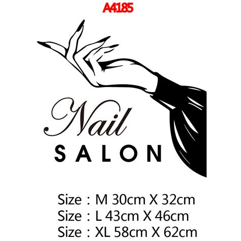 Nail Salon Vinyl Wall Sticker Beauty Salon Home Decor Mayes House