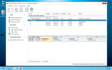Decrease System Volume And Shrink C Drive On Windows Server 2012