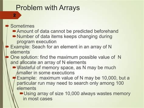 Dynamic Allocation Ppt Programming Languages Computing