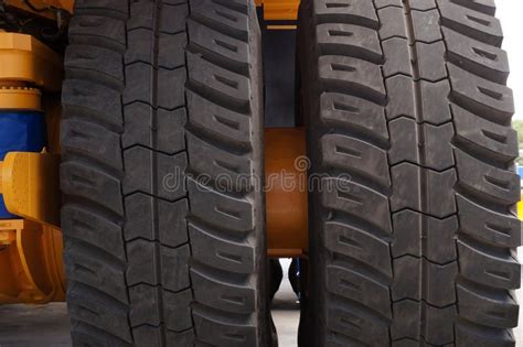 Wheels Of The Largest Dump Truck In The World Stock Image Image Of