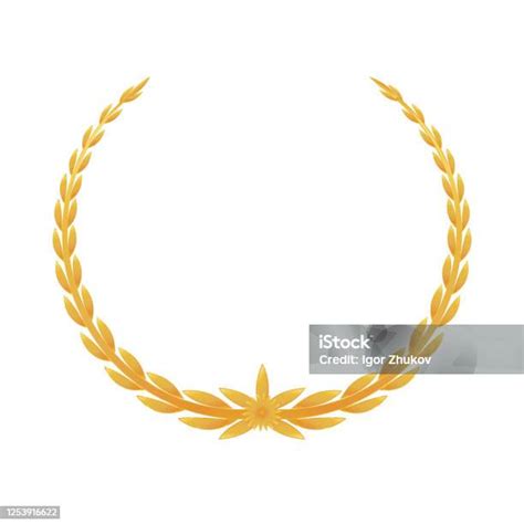 桂冠花圈 金色獎向量圖形及更多側影圖片 側影 傳統 典禮 Istock