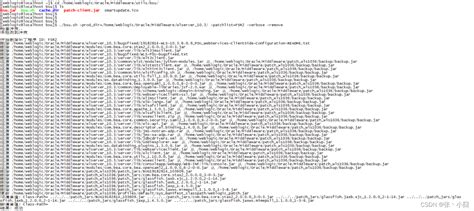 Weblogic应用打补丁—附带截图以及报错解决办法weblogic补丁卸载补丁报错 Csdn博客
