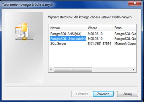 Setting Up Postgresql Odbc On Windows Stack Overflow