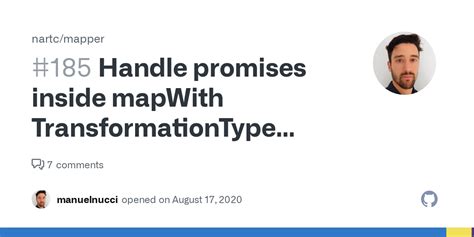 Handle Promises Inside MapWith TransformationType Callback Issue Nartc Mapper GitHub