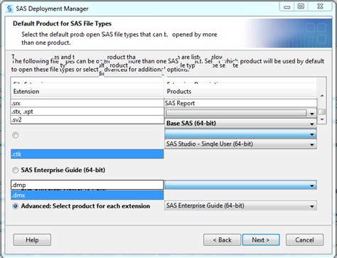 57391 The Manage Sas File Types Utility In The Sas® Deployment