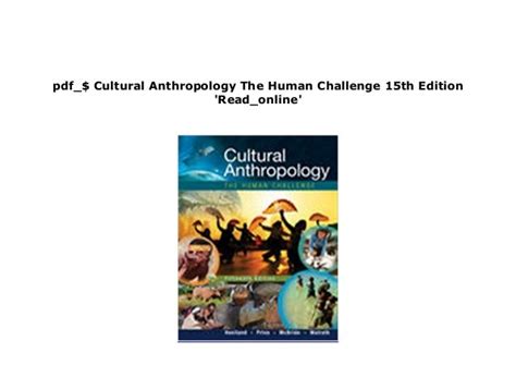 Download Pdf Library Cultural Anthropology The Human