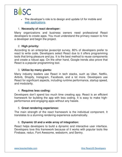 Ppt What Is The Easiest Way To Hire A React Developer Bosc Tech Labs Powerpoint