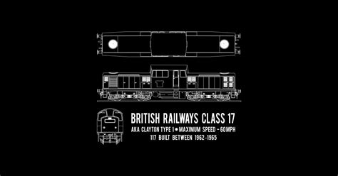 British Railways Class 17 Clayton Type 1 Locomotive Blueprint Diagram