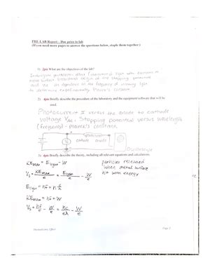 Physics 2 Lab 10 Prelab PHY 222 CSU Studocu