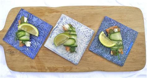 Undomestikated Smoked Salmon And Cucumber Canapes