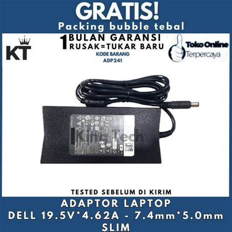 Jual Adaptor Charger Laptop Dell V A Original Colokan Besar Jarum Slim Kota Depok