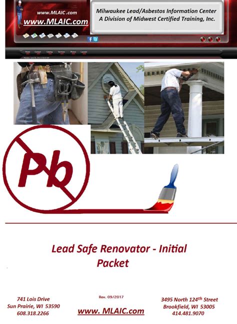 Lead Safe Renovator Course Midwest Certified Training Inc