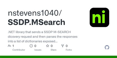 Github Nstevens1040ssdpmsearch Net Library That Sends A Ssdp M