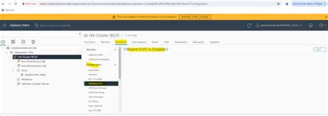 Enable The Enhanced Vmotion Compatibility Evc Mode For A Vsphere