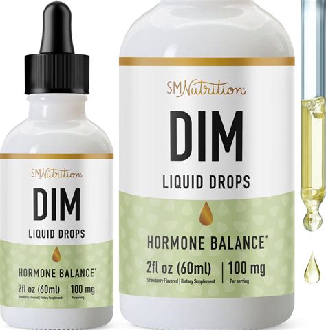 Dim Liquid Drops Supplement 100mg For Estrogen Balance For