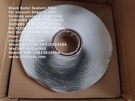 Black Butyl Sealant Tape For Vacuum Bagging Film Forming Sealed Vacuum