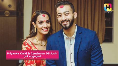 Priyanka Karki Ayushman DS Joshi Got Engaged CAFE UNLIMITED YouTube