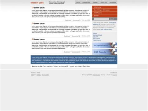 Plantillas Html Css Para Descargar Gratuita Internet Jobs Plantillas Html Gratuitas