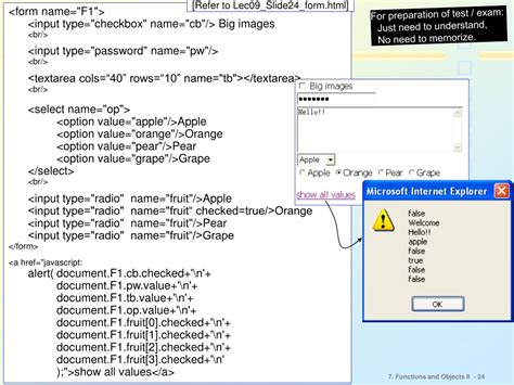 Ppt Javascript Global Functions And Objects Ii Powerpoint Presentation Id9425028