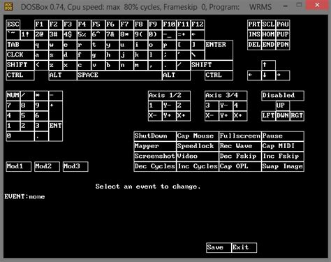 DOSBox Controls English Spanish Steam Solo