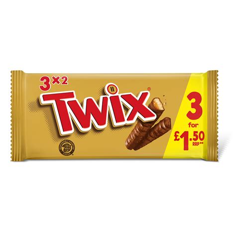 Twix Caramel And Milk Chocolate Fingers Biscuit Snack Bars Multipack £150 Pmp 3x40g One Stop