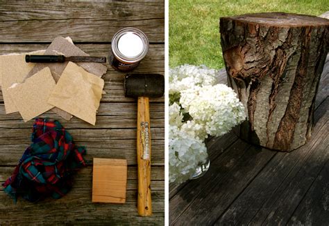 DIY Tree Stump Table A Daily Something