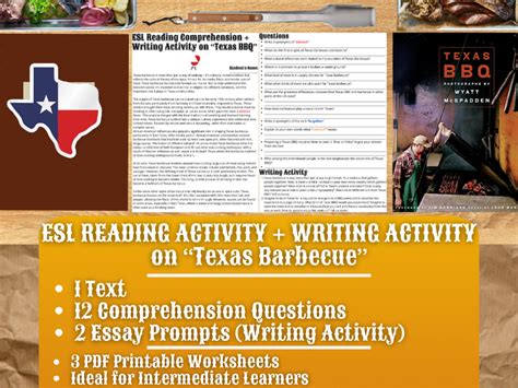 Esl Reading Comprehension Writing Activity Worksheets On Texas