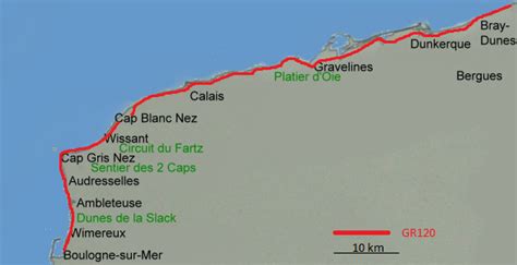 Franse Kust Kaart Kaart