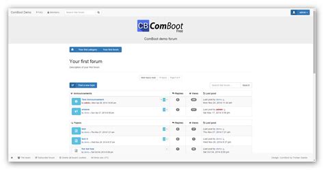 Phpbb Release Comboot The Professional Bootstrap Phpbb Theme