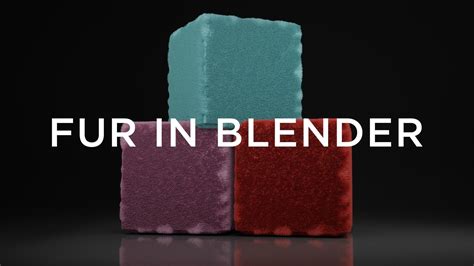 Fur In Blender 3d Model Cgtrader