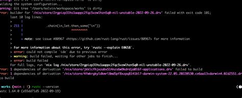 Error Could Not Compile `ide` Due To Previous Error · Issue 22 · Oxalicanil · Github