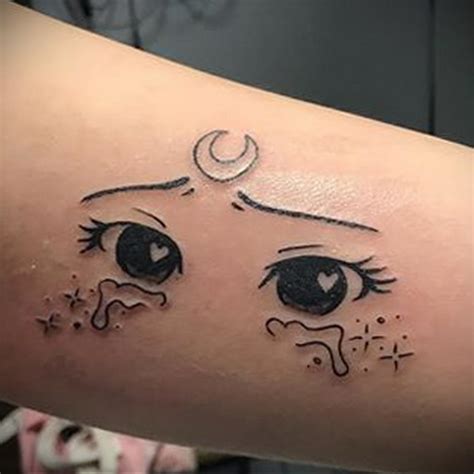 тату аниме глаза 18012020 №039 Anime Eyes Tattoo Tattoo