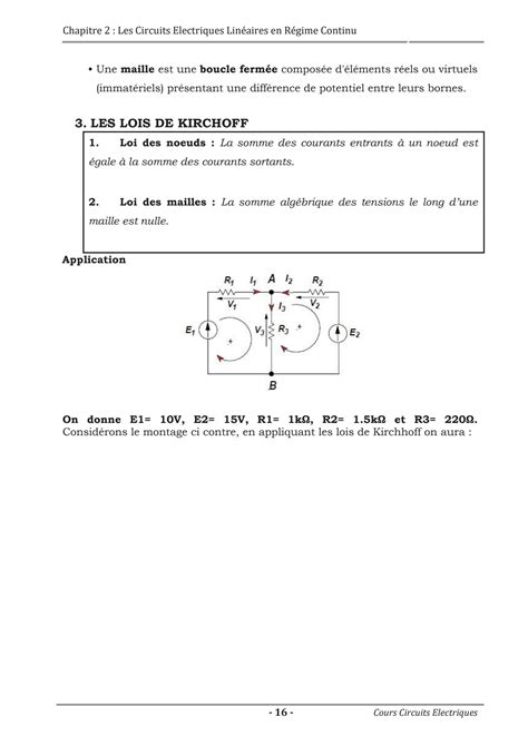 SOLUTION LES CIRCUITS ELECTRIQUES LINEAIRES EN REGIME CONTINU Studypool