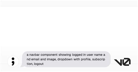 A Navbar Component Showing Logged In User Name And Email And Image Dropdown With Profile