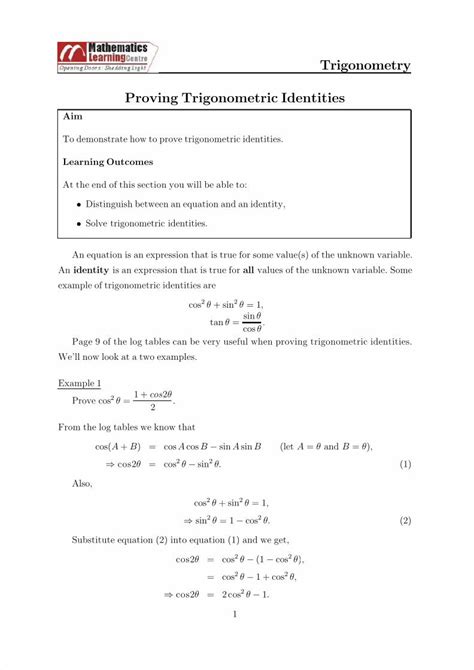 Pdf Prove Trig Identities Dokumentips